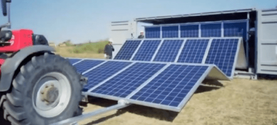 Container Foldable Photovoltaic Panels --Portable Power Generation Artifact